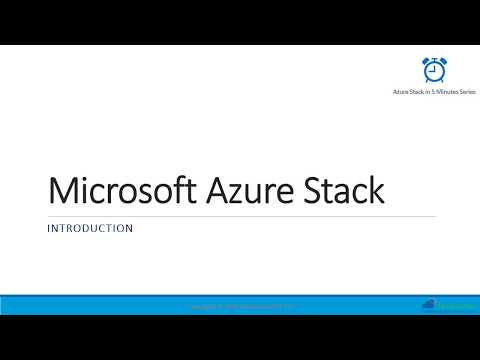 Microsoft Azure Stack Introduction