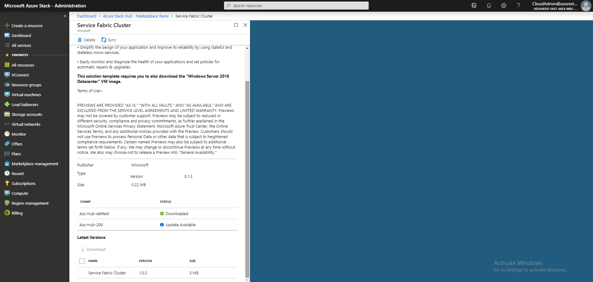 Manage Marketplace items across Multiple Azure Stack Hub Stamps in a ...