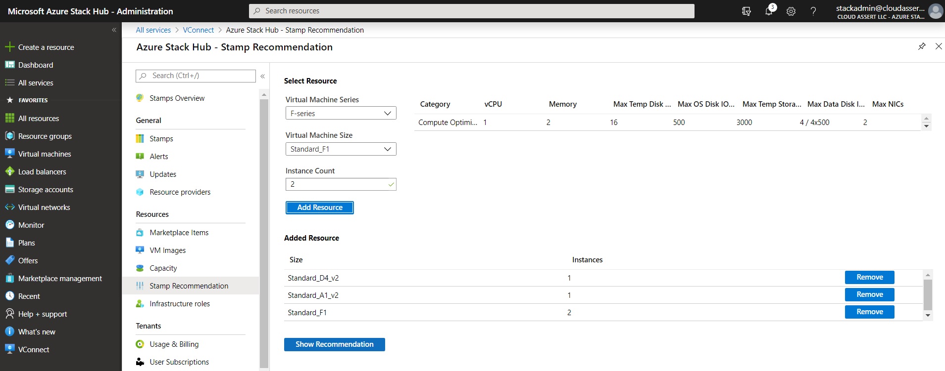 Determine the optimal Azure Stack Hub instance (aka stamp) to deploy a ...
